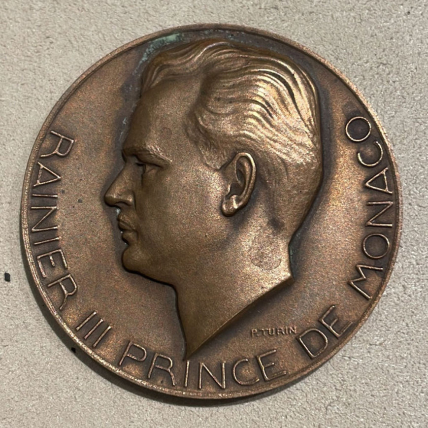 Monaco Médaille Rainier III Prince de Monaco bronze