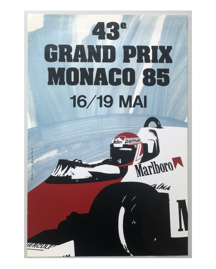 Poster of the 43rd Monaco F1 Grand Prix 1985